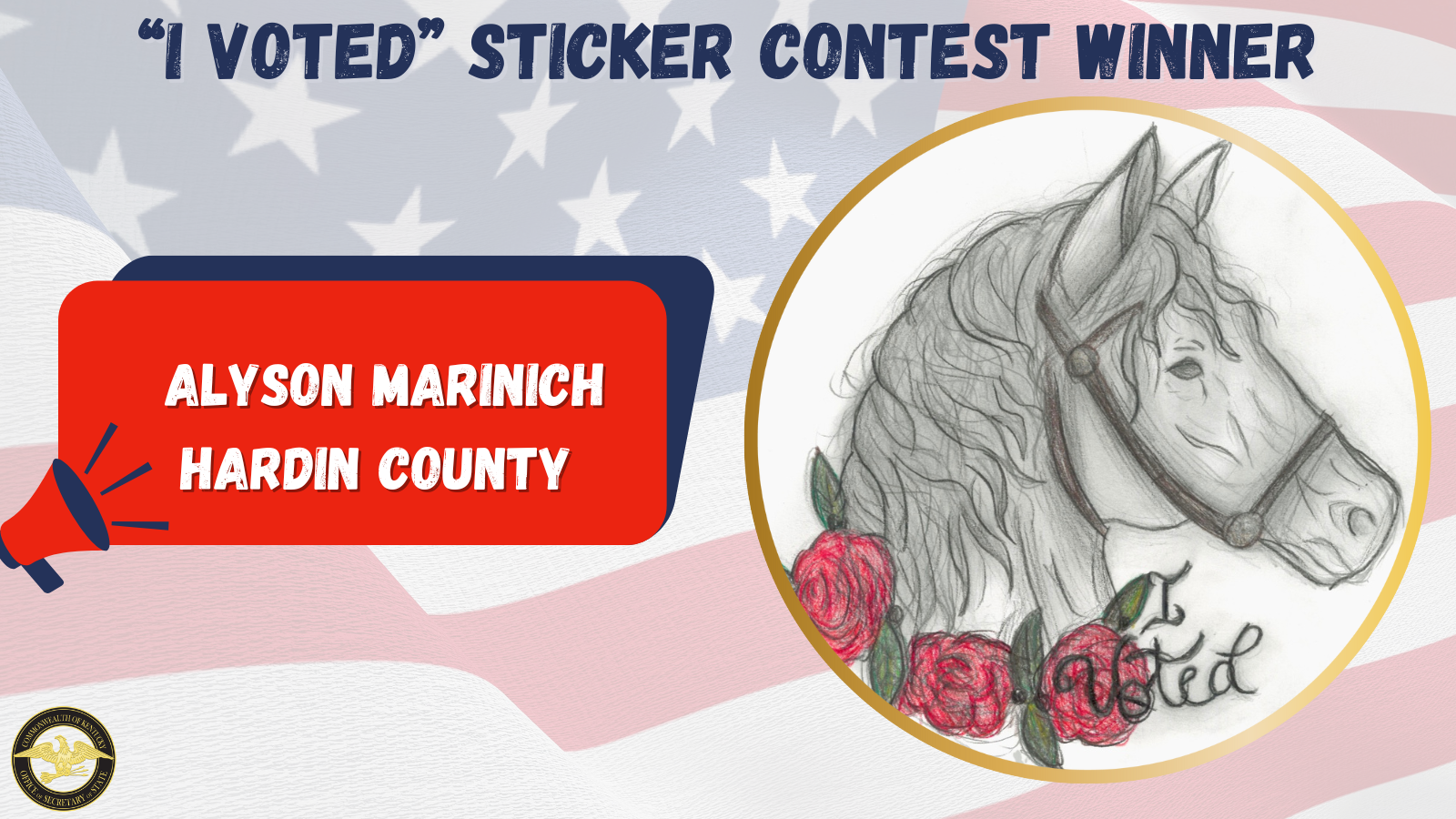 "I Voted" Sticker Contest - Secretary of State