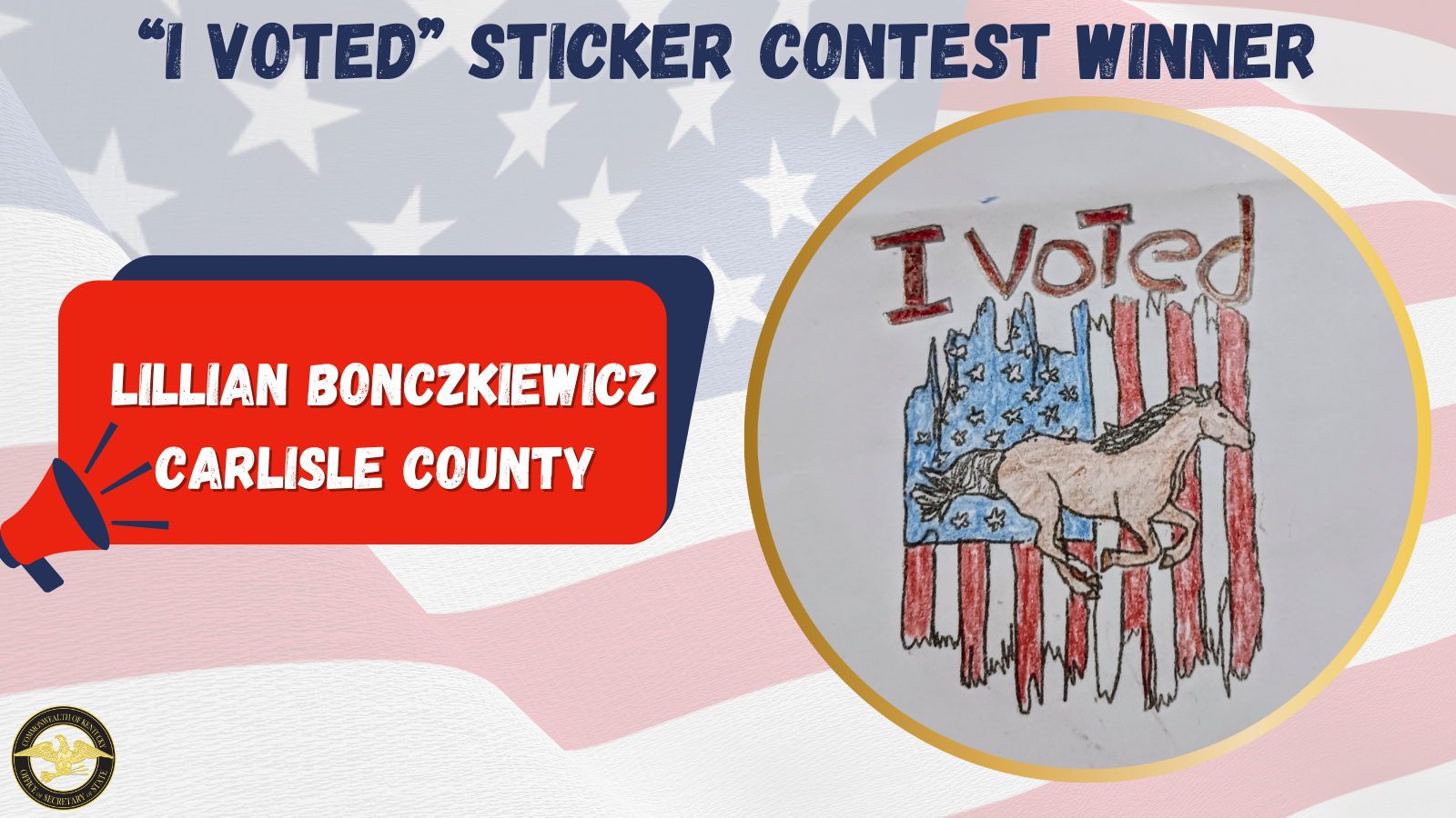 "I Voted" Sticker Contest - Secretary of State
